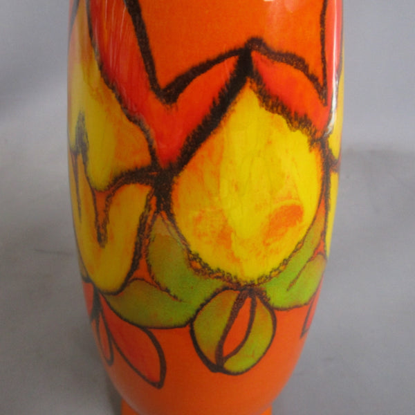Hand Painted Poole Pottery Delphis Vase Vintage c1970 - Top Banana Antiques